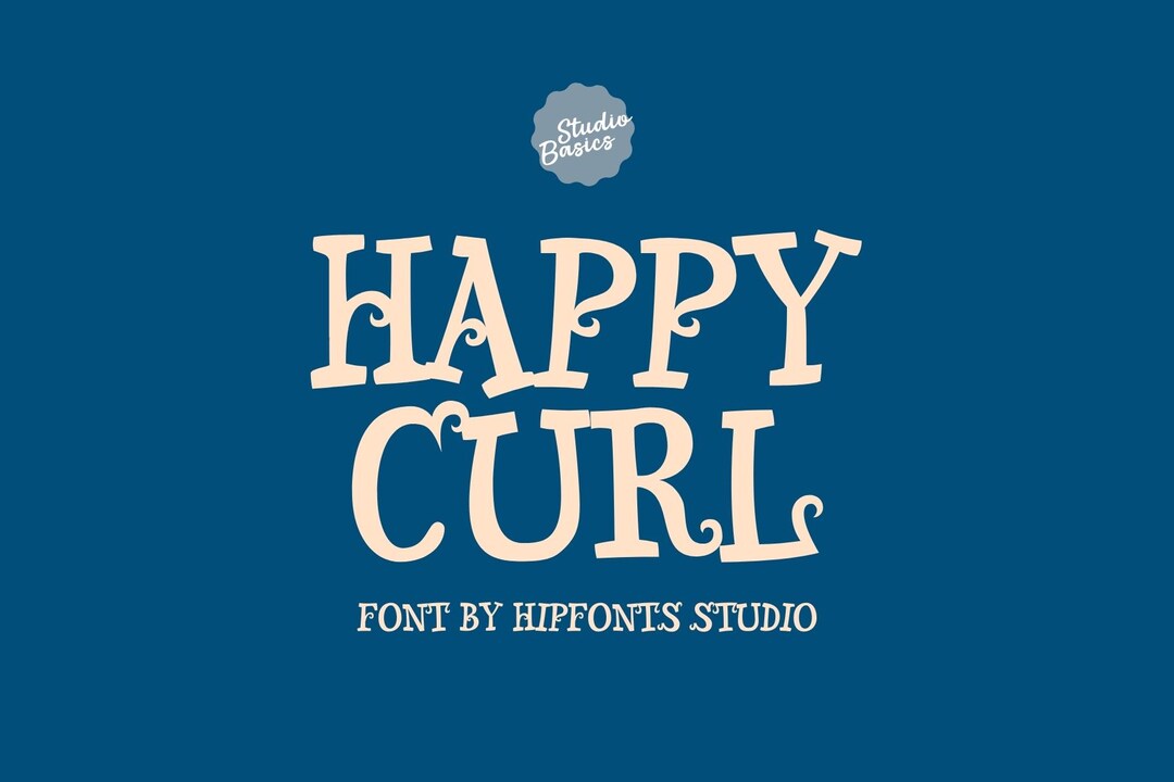 Happy Curl – Fun Curly Font for Kids & Cartoons | Whimsical Hand-drawn ...