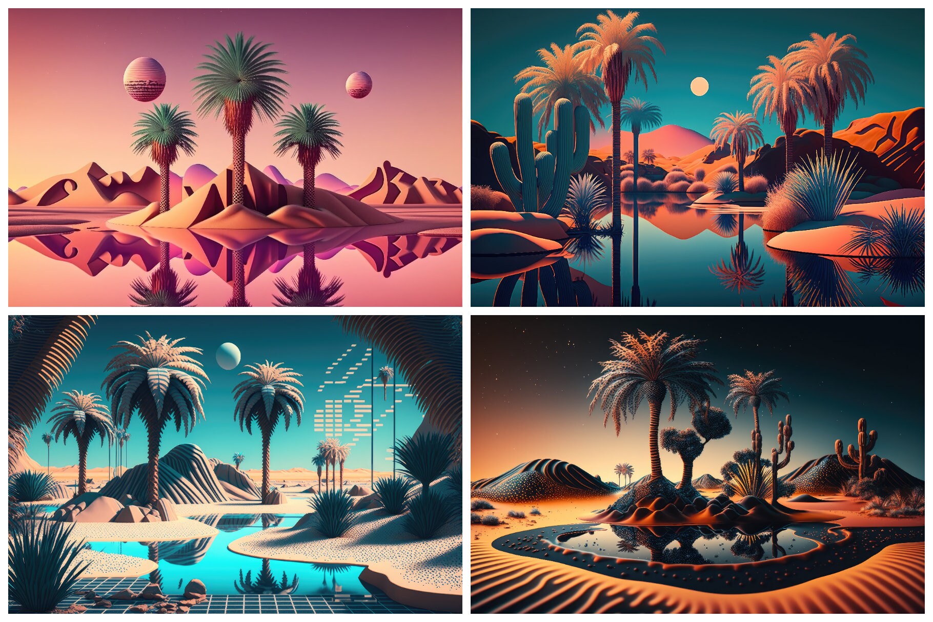 Sands of Serenity: 32 Desert Oasis Backgrounds in 6K for Your Projects ...