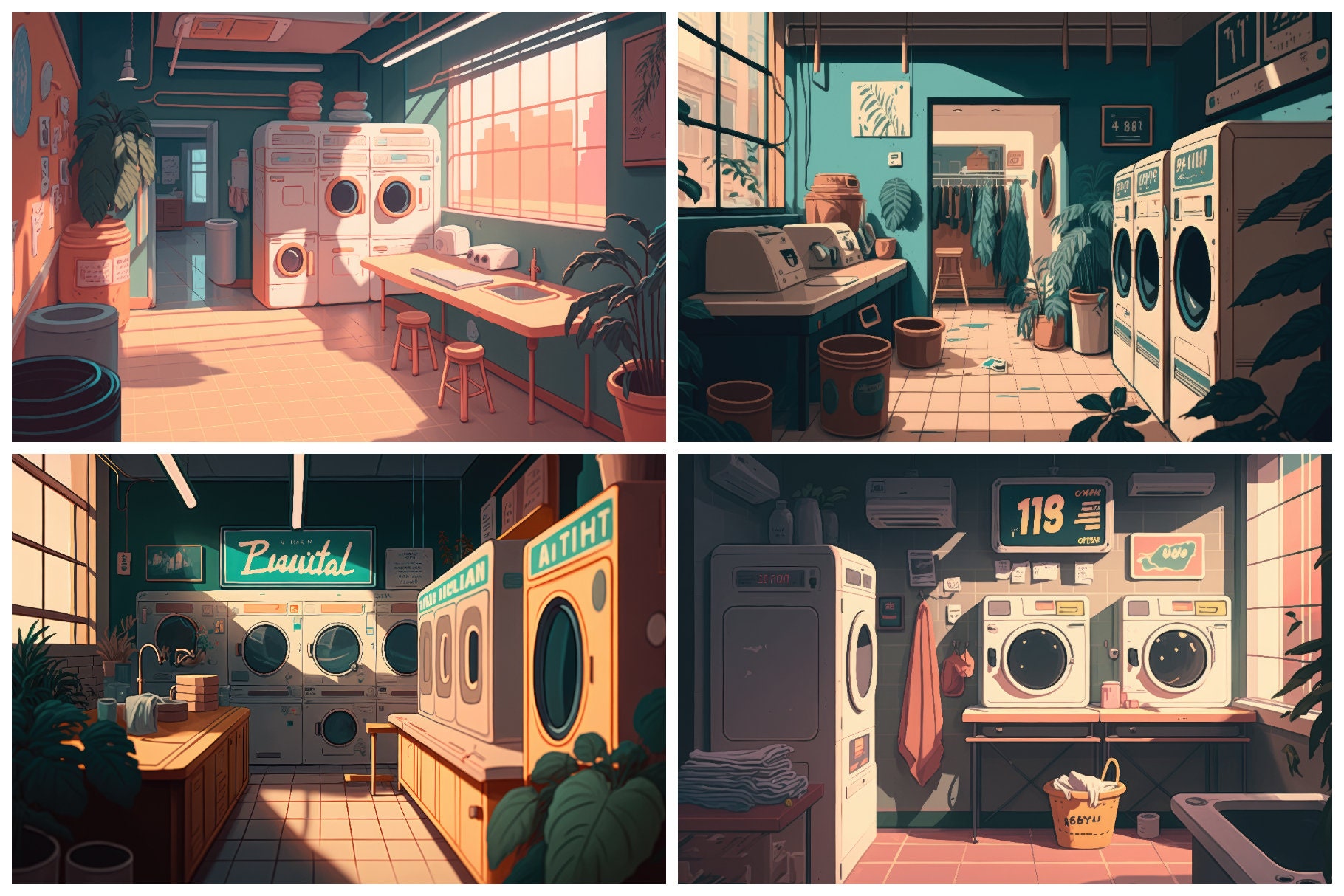 24 Lofi Laundry Mat Backgrounds for a Chill Vibe - Etsy