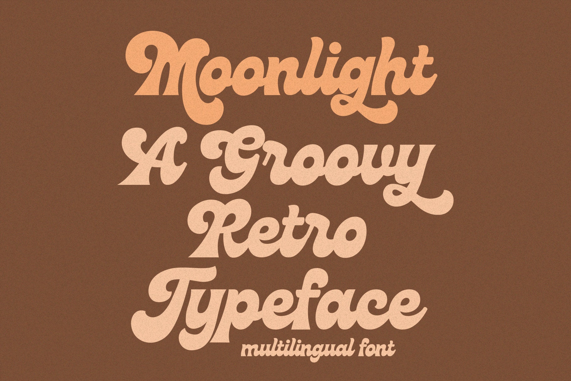 Moonlight - Groovy Disco Font | Vintage Font, Retro Font, Funkadelic ...