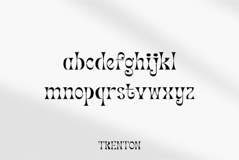Trenton - Stencil Font | Military Font, Embroidery Font, Monogram Font ...
