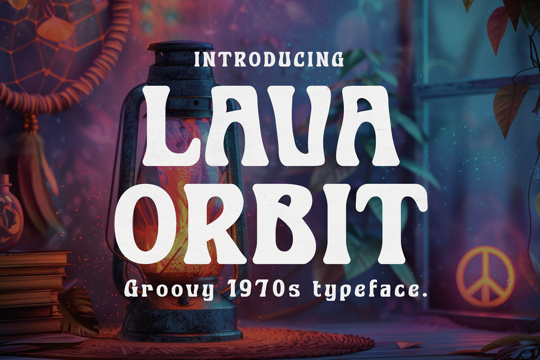 Lava Orbit 1970s Typeface - Retro Groovy Font Inspired by Lava Lamps ...