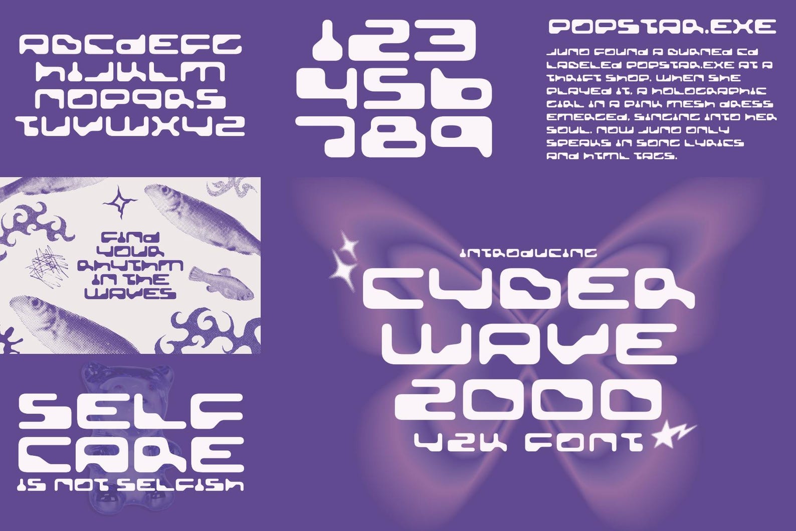 Y2K Font Bundle | 25 Aesthetic Fonts From the Early 2000s for Retro ...