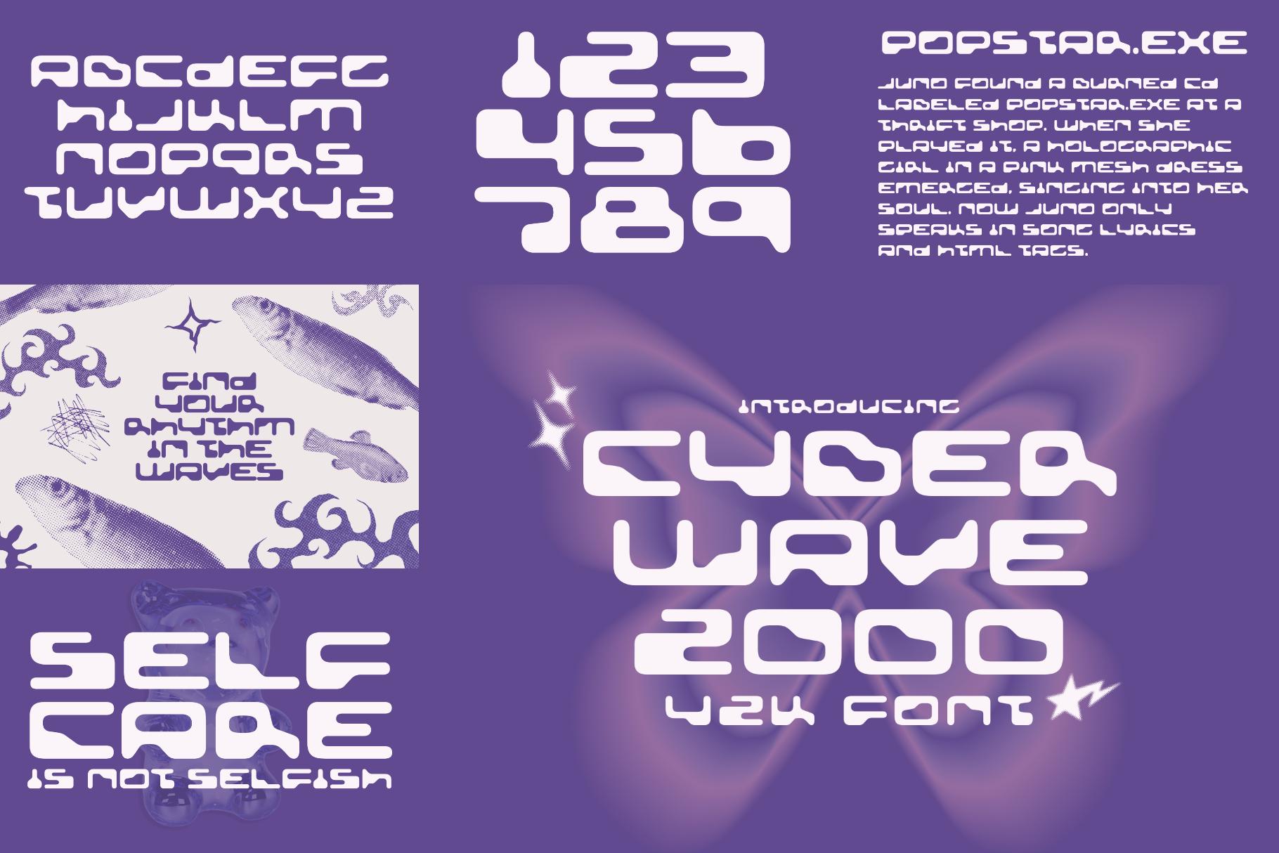 Y2K Font Bundle | 25 Aesthetic Fonts From the Early 2000s for Retro ...