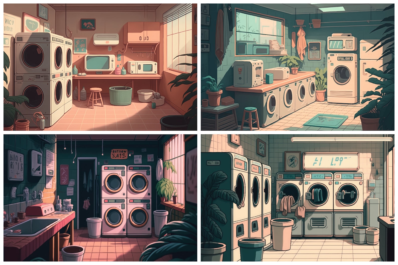 24 Lofi Laundry Mat Backgrounds for a Chill Vibe - Etsy