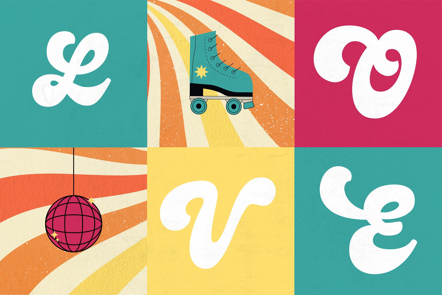 Moonlight Groovy Disco Font Vintage Font, Retro Font, Groovy Font ...