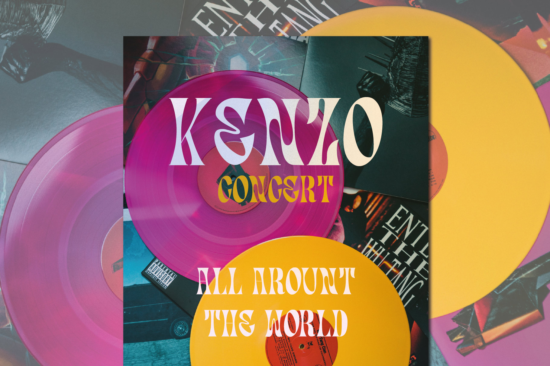 Kenzo Psychedelic Font Organic Font, Retro Font, Vintage Font, Modern ...