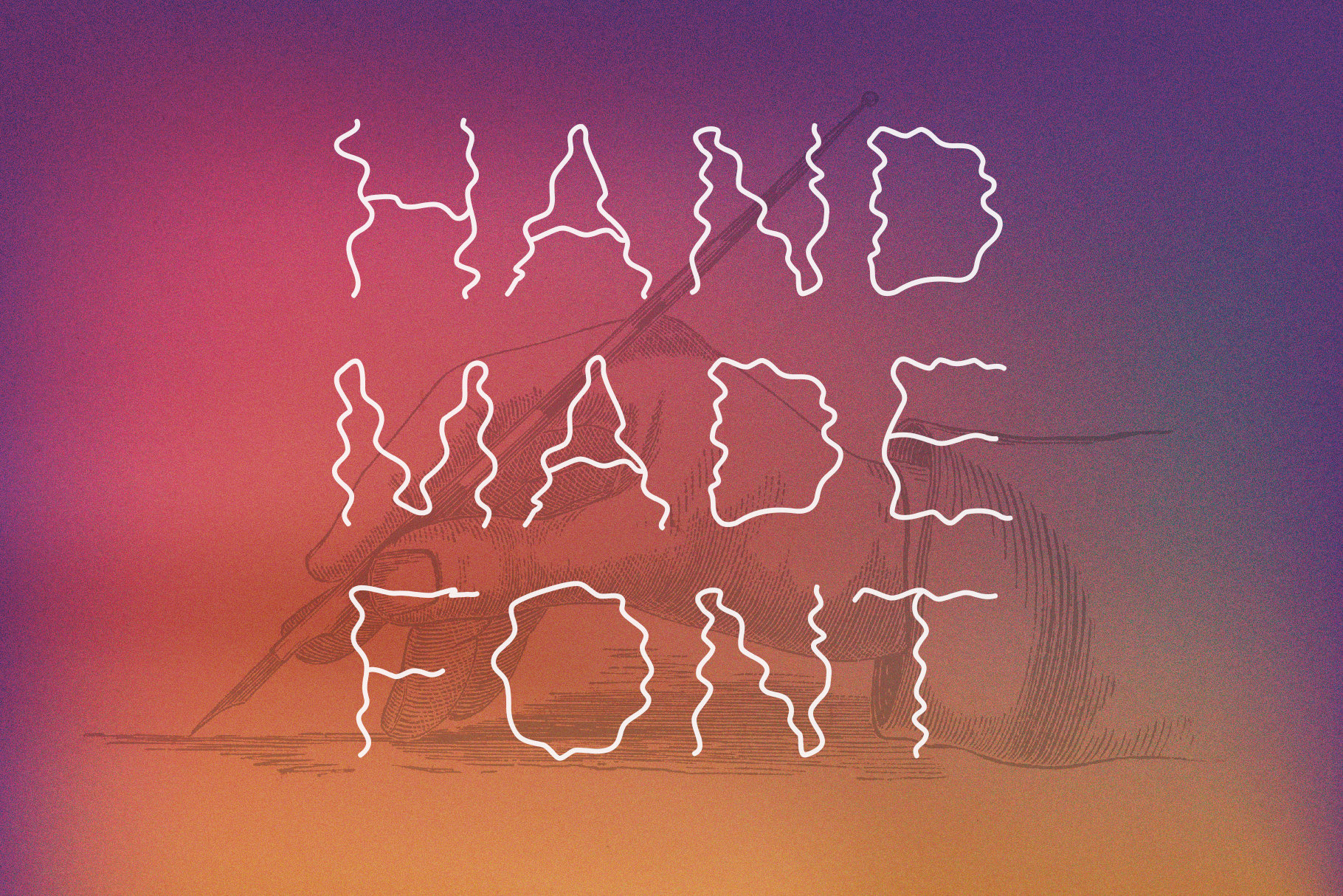 Dazed Dizzy Font Thin Font, Wavy Font, Creative Font, Trippy Font ...