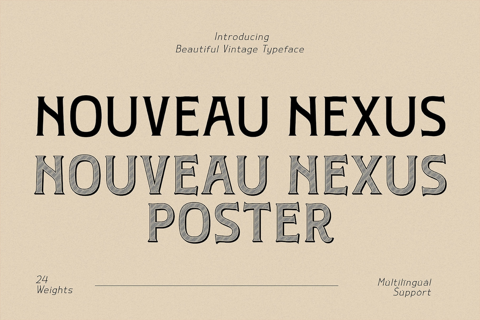 Vintage Art Nouveau Font | 1930s, 1920s, 1900s, Vintage Font, Signage ...