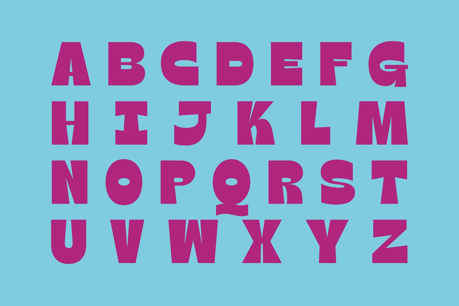 Sassy Sway Typeface: Bold, Dynamic Font for Headlines, Posters ...