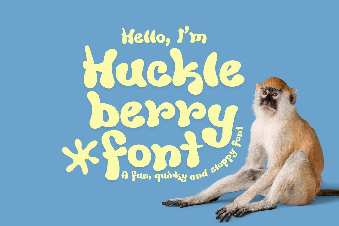 Huckleberry Font – Whimsical, Curvy & Cute Typeface for Invitations ...