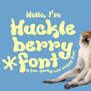 Huckleberry Font – Whimsical, Curvy & Cute Typeface for Invitations ...