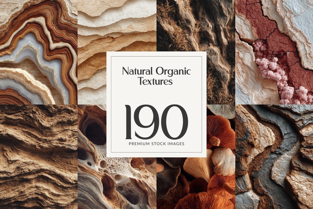 190 Earth Inspired Textures Natural Organic Background Collection for ...