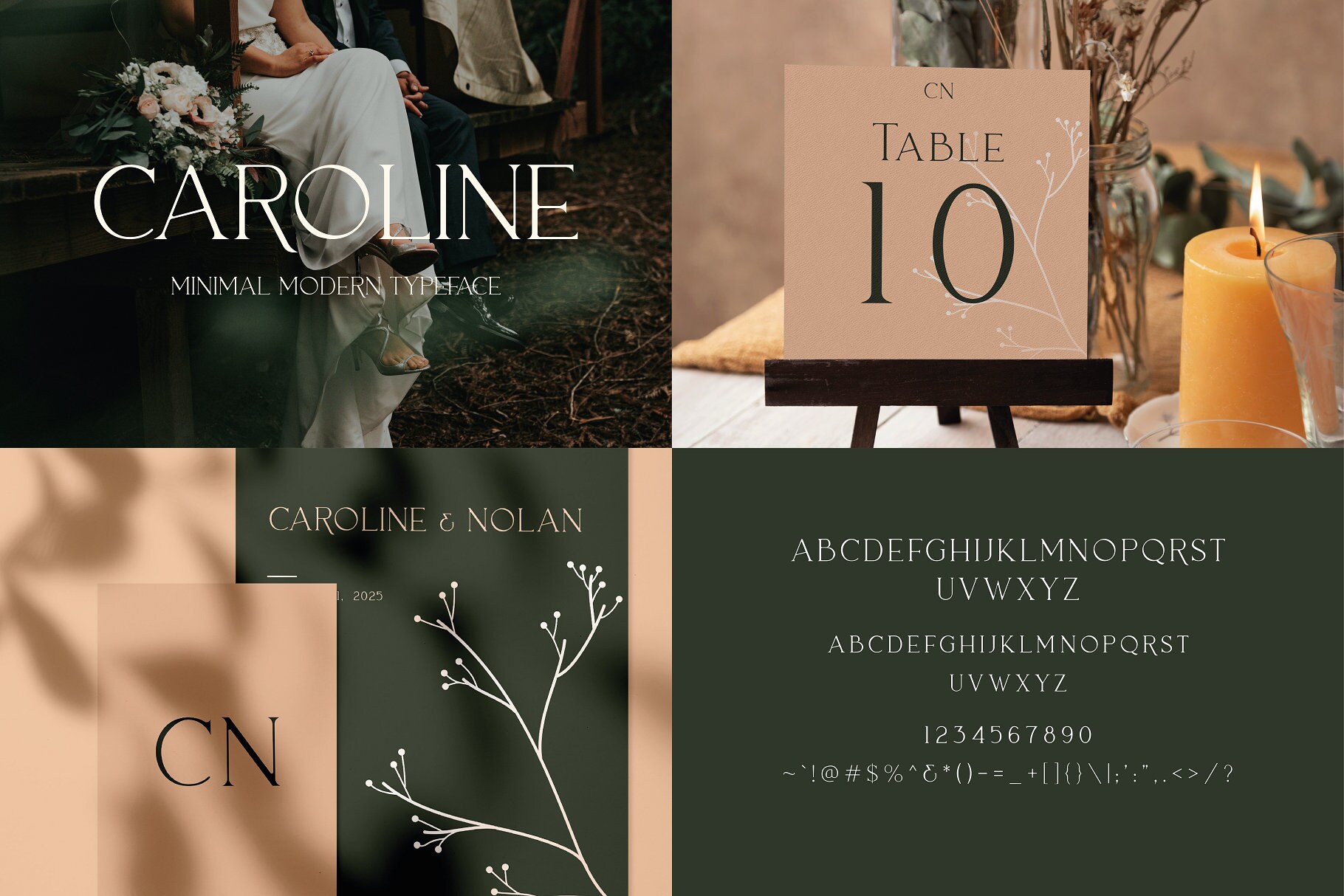 50 Gorgeous Wedding Fonts for Invitations, Menus, Seating Charts, Table ...