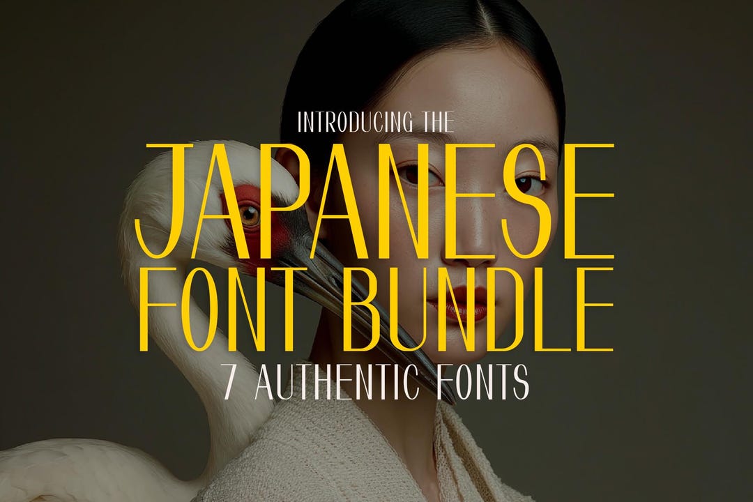 7 Authentic Japanese Style Fonts | Traditional Inspired Samurai, Kanji ...