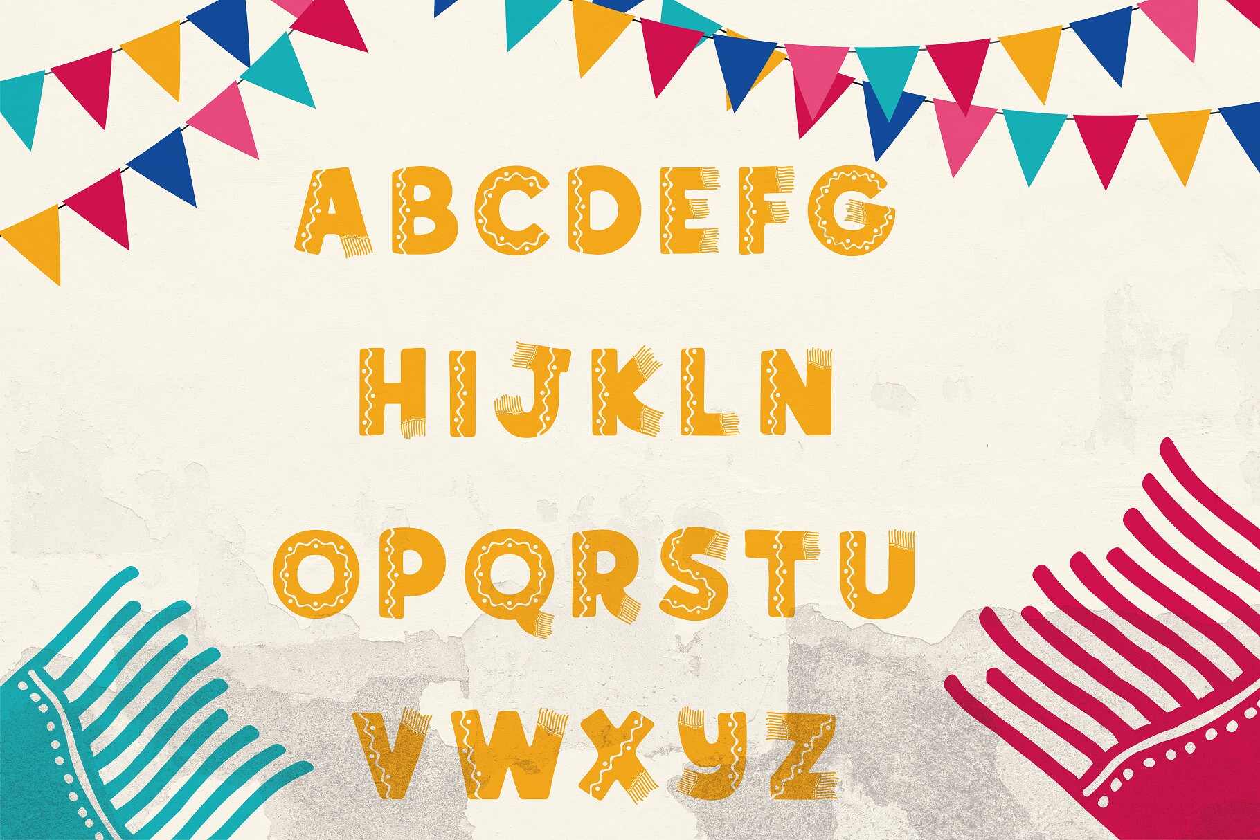 Santiago - Authentic Mexican Font | Craft Font, Fiesta Font, Layered ...