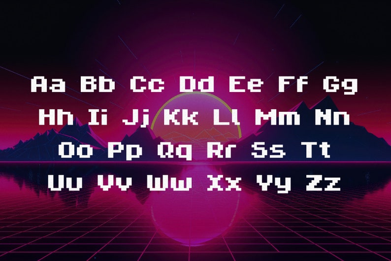 Bytebounce - 8bit Pixel Font | Gaming Fonts | 1980s Font | Procreate ...