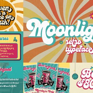 25 Psychedelic Fonts - Groovy Retro Fonts for Hippie, 70s, Trippy ...