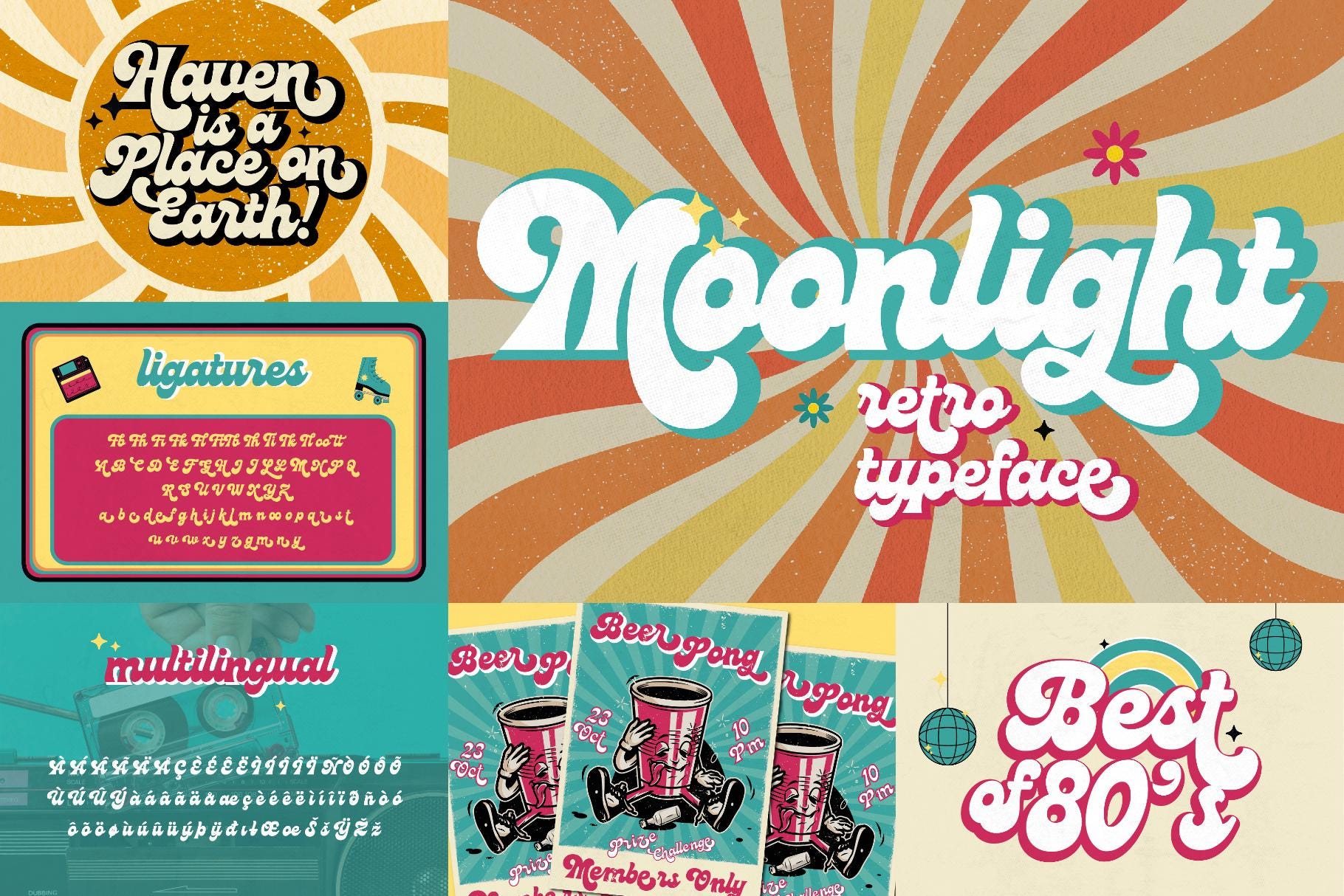 25 Psychedelic Fonts - Groovy Retro Fonts for Hippie, 70s, Trippy ...