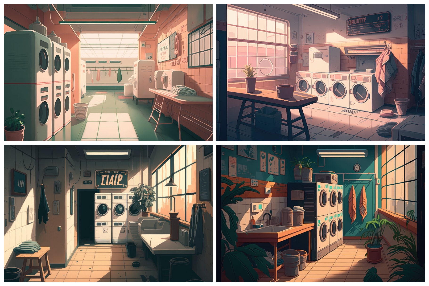24 Lofi Laundry Mat Backgrounds for a Chill Vibe - Etsy