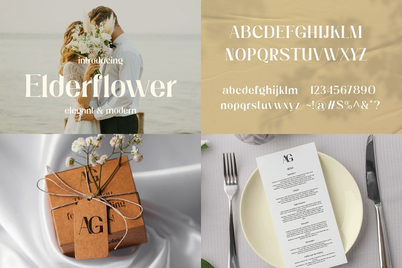 50 Gorgeous Wedding Fonts for Invitations, Menus, Seating Charts, Table ...