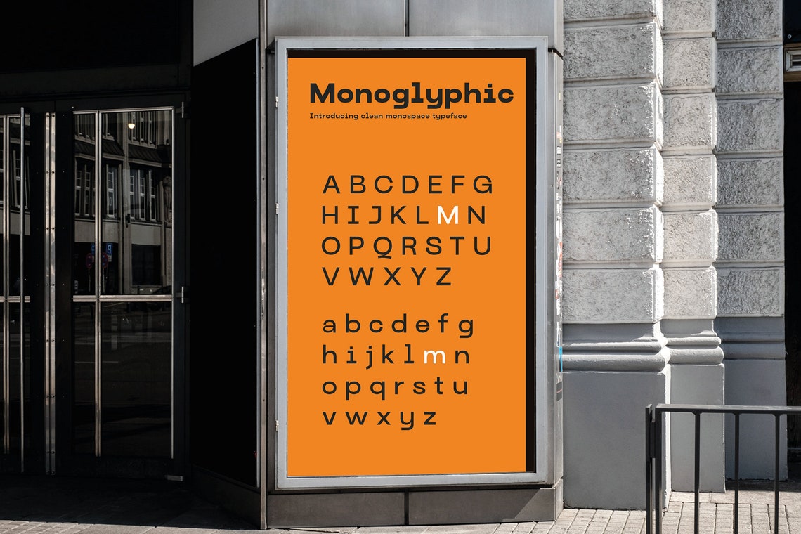 Monoglyphic Monospace Font Perfect for Minimalist Designs, Coding ...