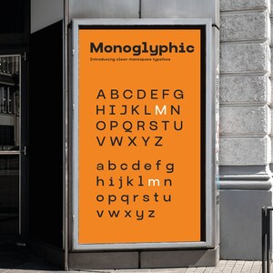 Monoglyphic Monospace Font – Perfect for Minimalist Designs, Coding ...