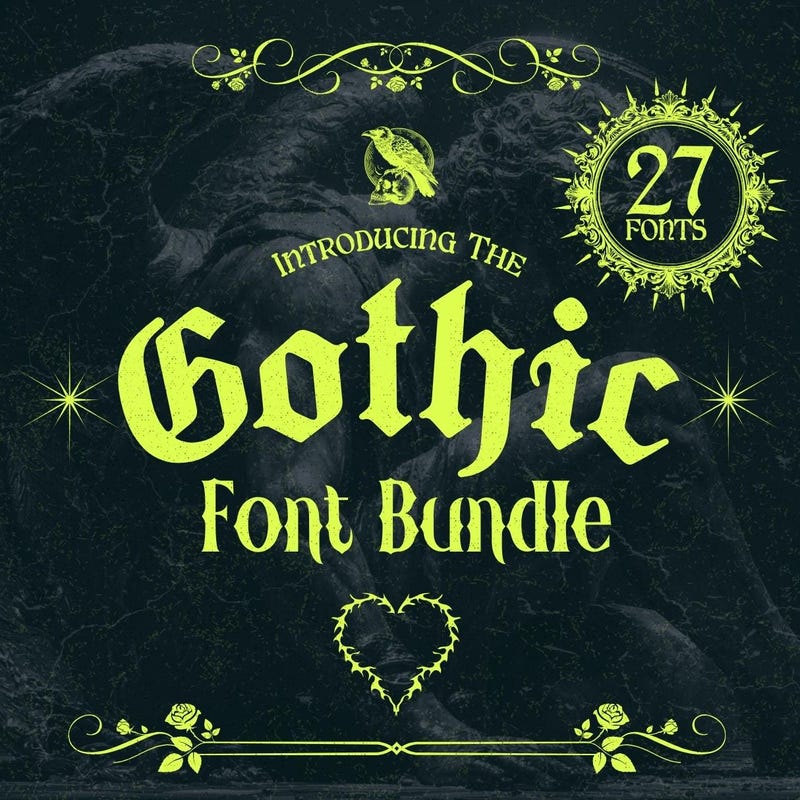 Gothic Digital Posters - Etsy