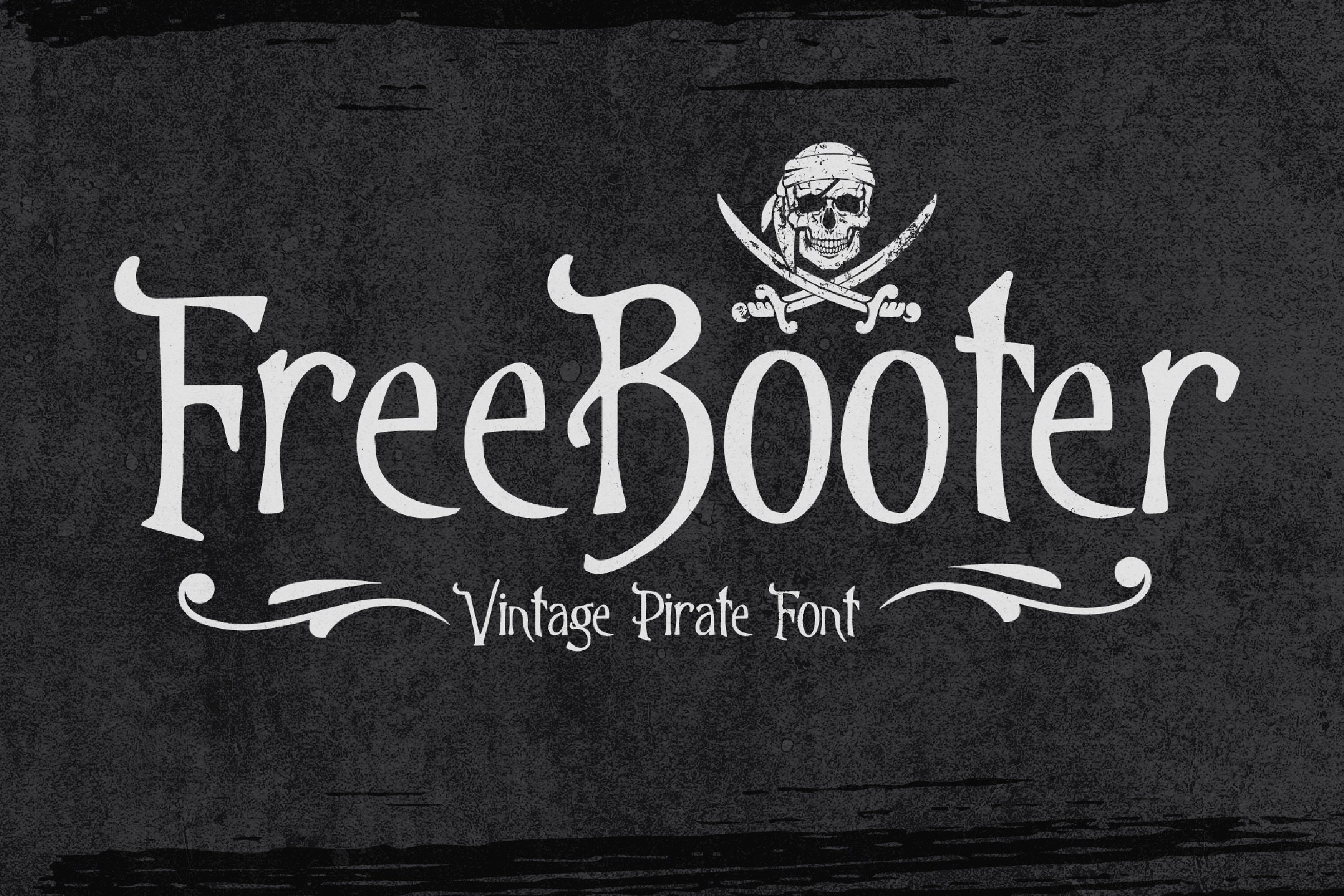 Freebooter - Pirate Display Font | Canva Font, Cricut Font, Procreate ...