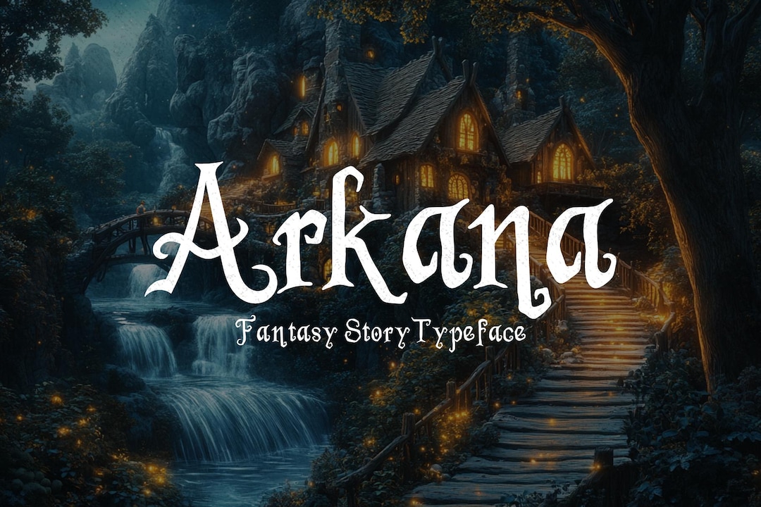 Arkana - Fantasy Font | Story Font, Medieval Font, Ancient Font ...