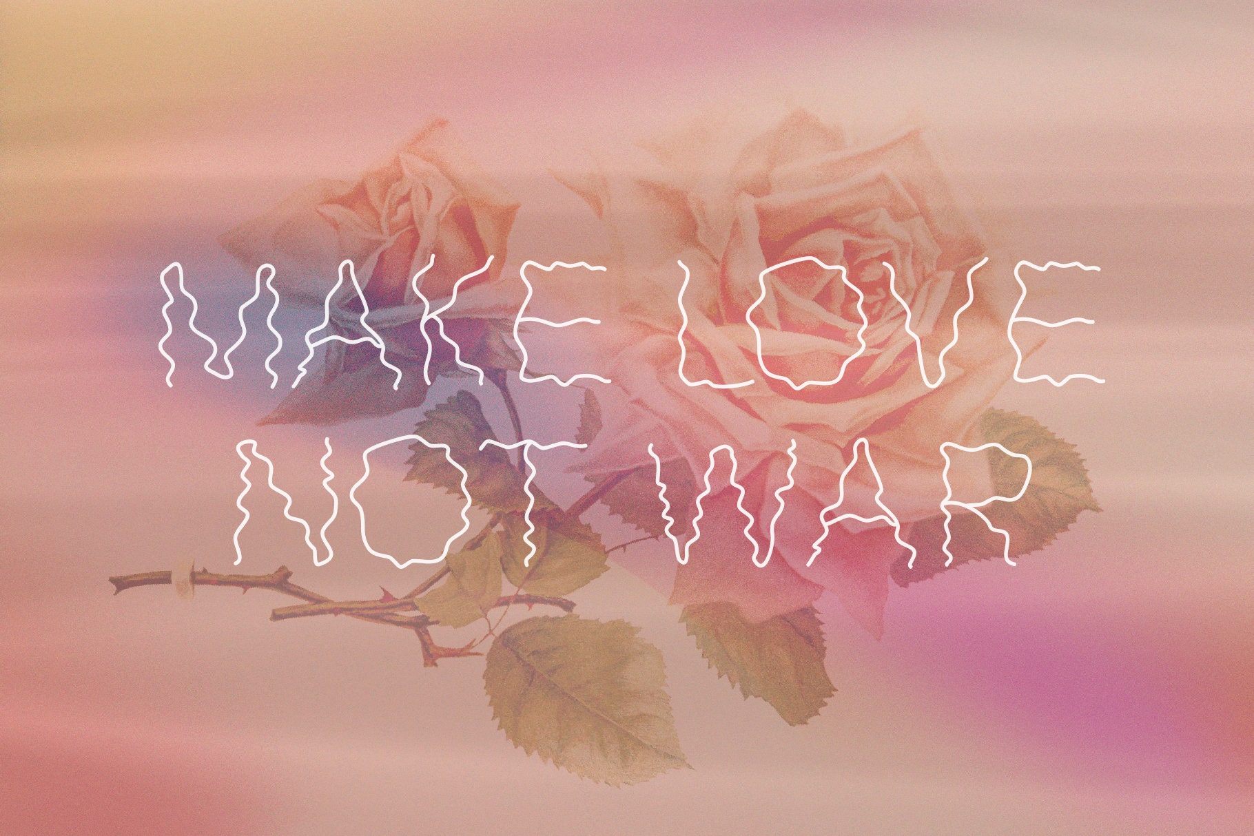 Dazed Dizzy Font Thin Font, Wavy Font, Creative Font, Trippy Font ...