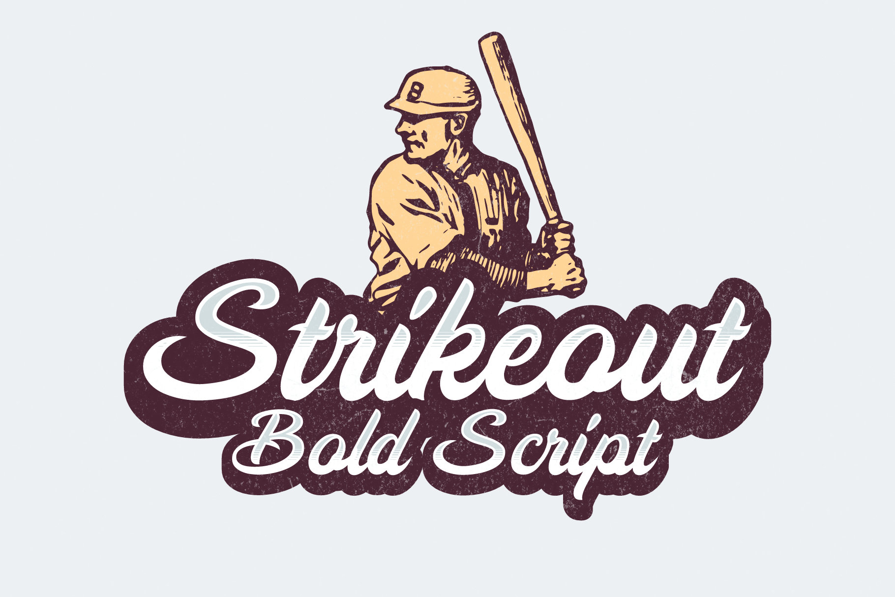 Strikeout - Bold Script Font | Baseball Font, Varsity Font, Sports Font ...