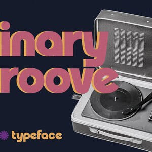 Binary Groove - 1980's Inspired Font, Disco Font, Groovy Font, Retro Font, Branding Font, Poster ...