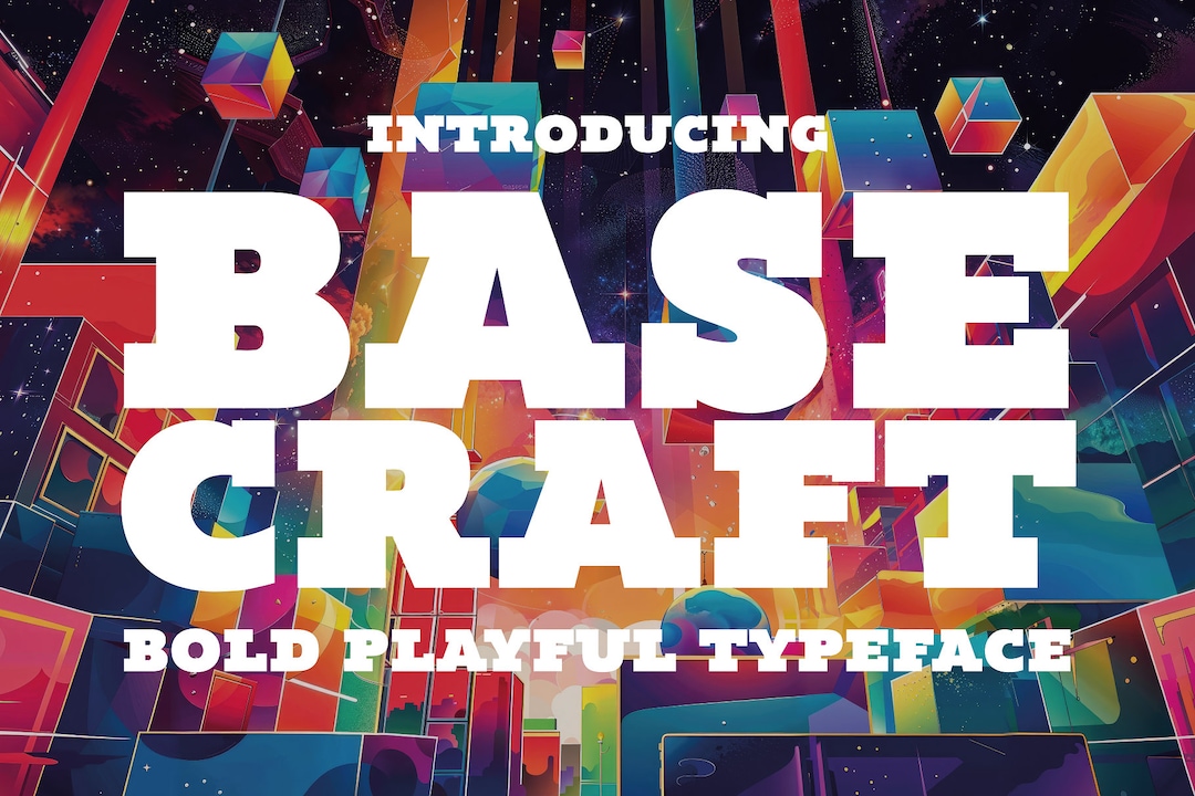 Base Craft Font: Bold, Playful, and Versatile - Perfect for Headlines ...