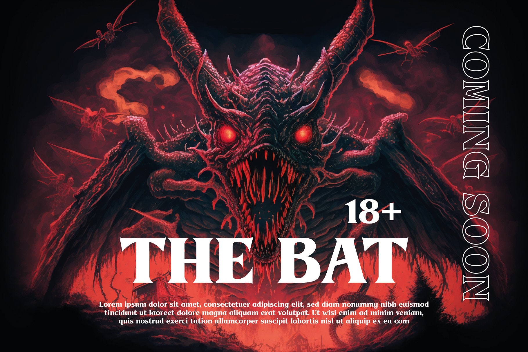 Upside Down 1980s Retro Font Horror Font, Scary Font, Halloween Font ...