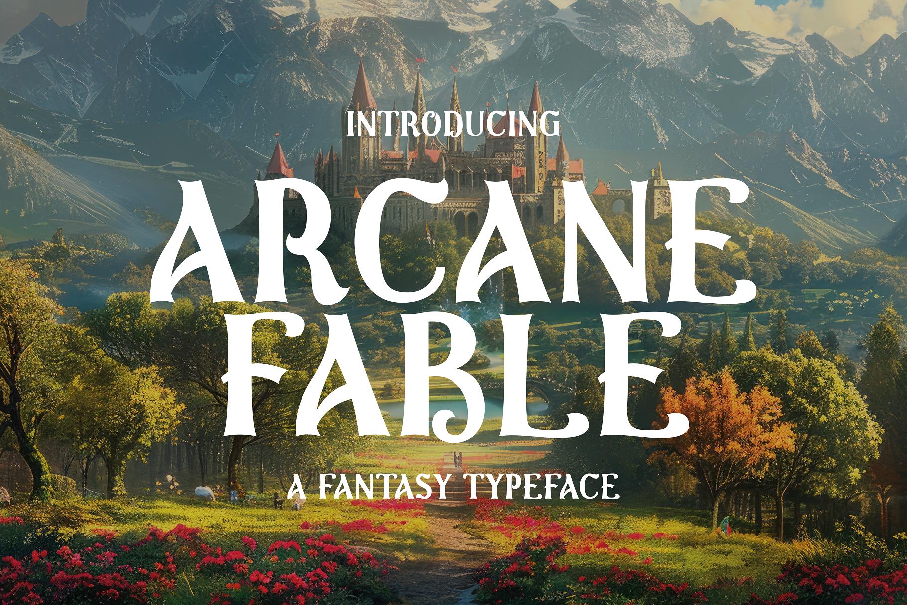 Arcane Fable - Fantasy Inspired Typeface. Inspired by Real Medieval ...