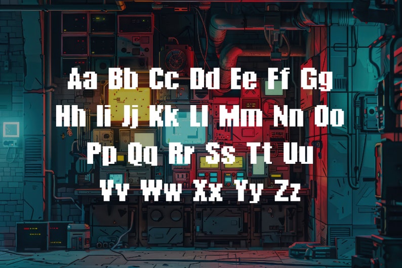 Pixel Impact Font: Bold 8-bit Pixel Font for Retro Gaming, Indie Games ...