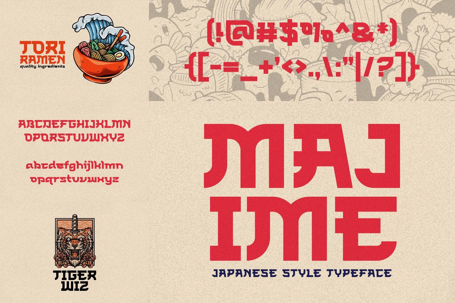 7 Authentic Japanese Style Fonts | Traditional Inspired Samurai, Kanji ...