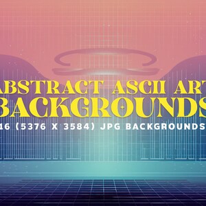 16 Abstract ASCII Art Backgrounds for Your Projects Instant Download ...