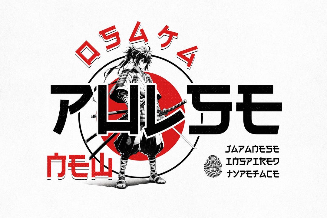 Osaka Pulse – Japanese-inspired Font. Perfect for Traditional, Modern ...
