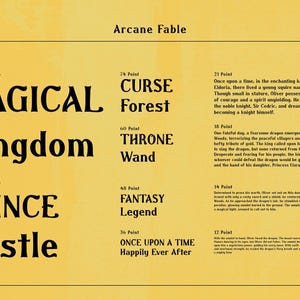 Arcane Fable - Fantasy Inspired Typeface. Inspired by Real Medieval ...