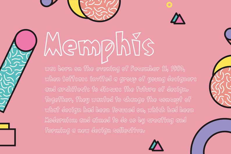 Memphis - 1980s Inspired Font | Canva Font, Cricut Font, Outline Font ...