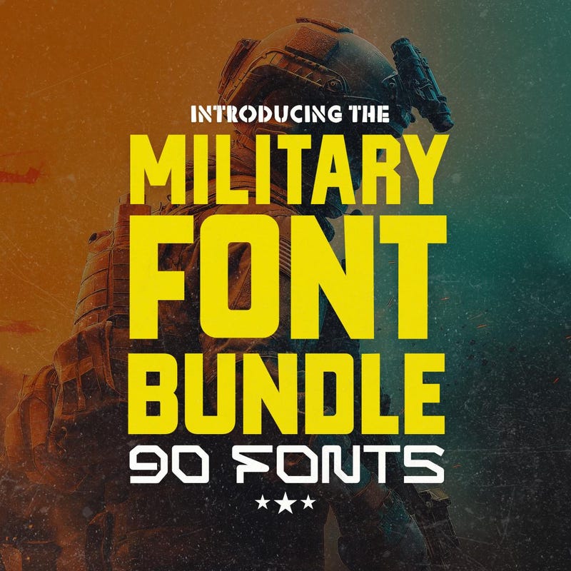 Military Fonts in Canva - Etsy