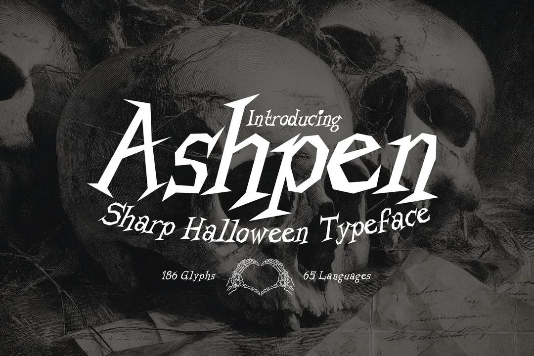 Ashpen – A Sharp, Sinister Halloween Horror Font Perfect for Posters ...