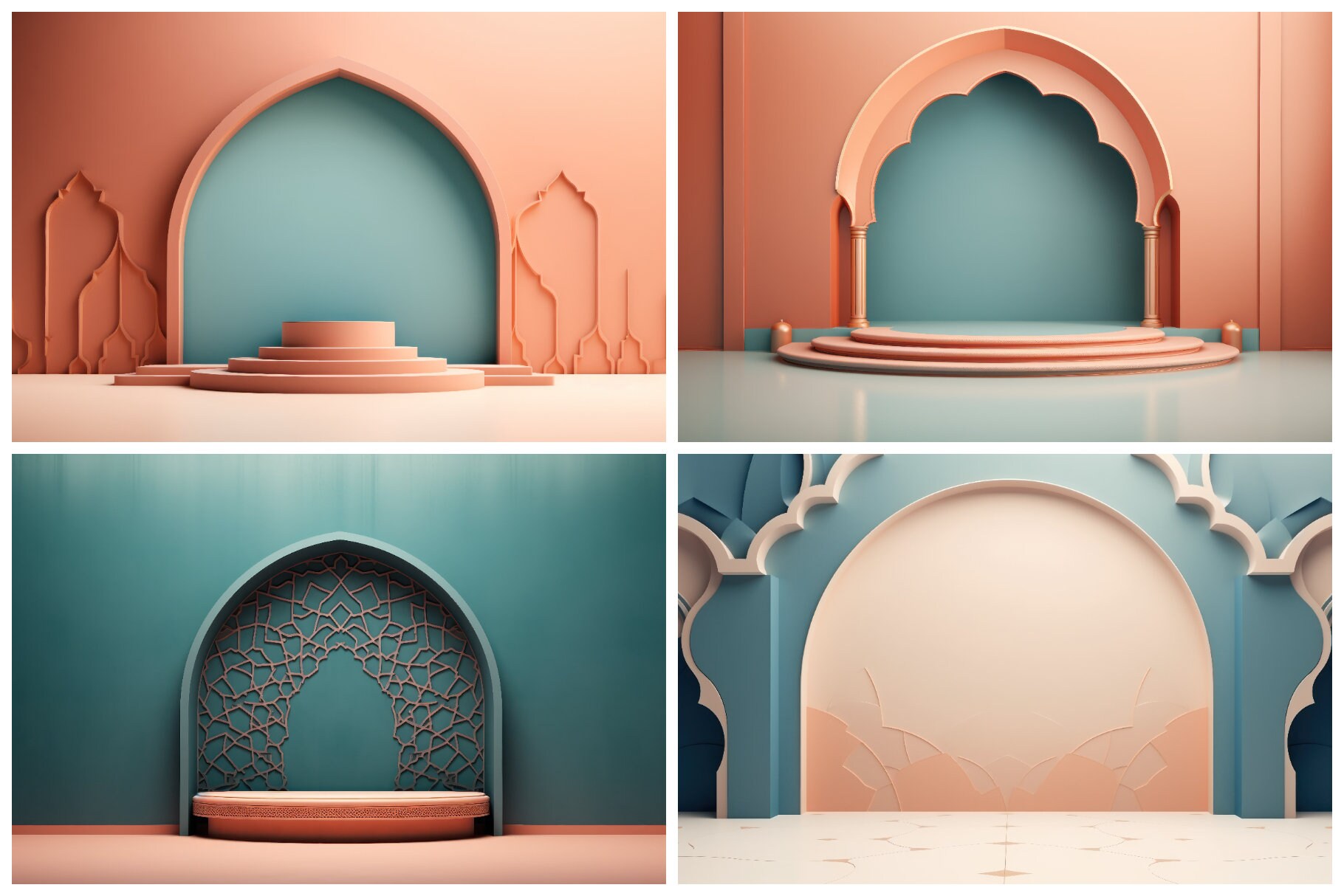 16 Arabic Podium Backdrop Backgrounds for High-end Product ...