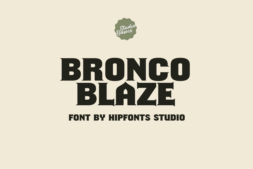 Bronco Blaze Font – Rustic Western Headline Display | Cowboy & Ranch ...