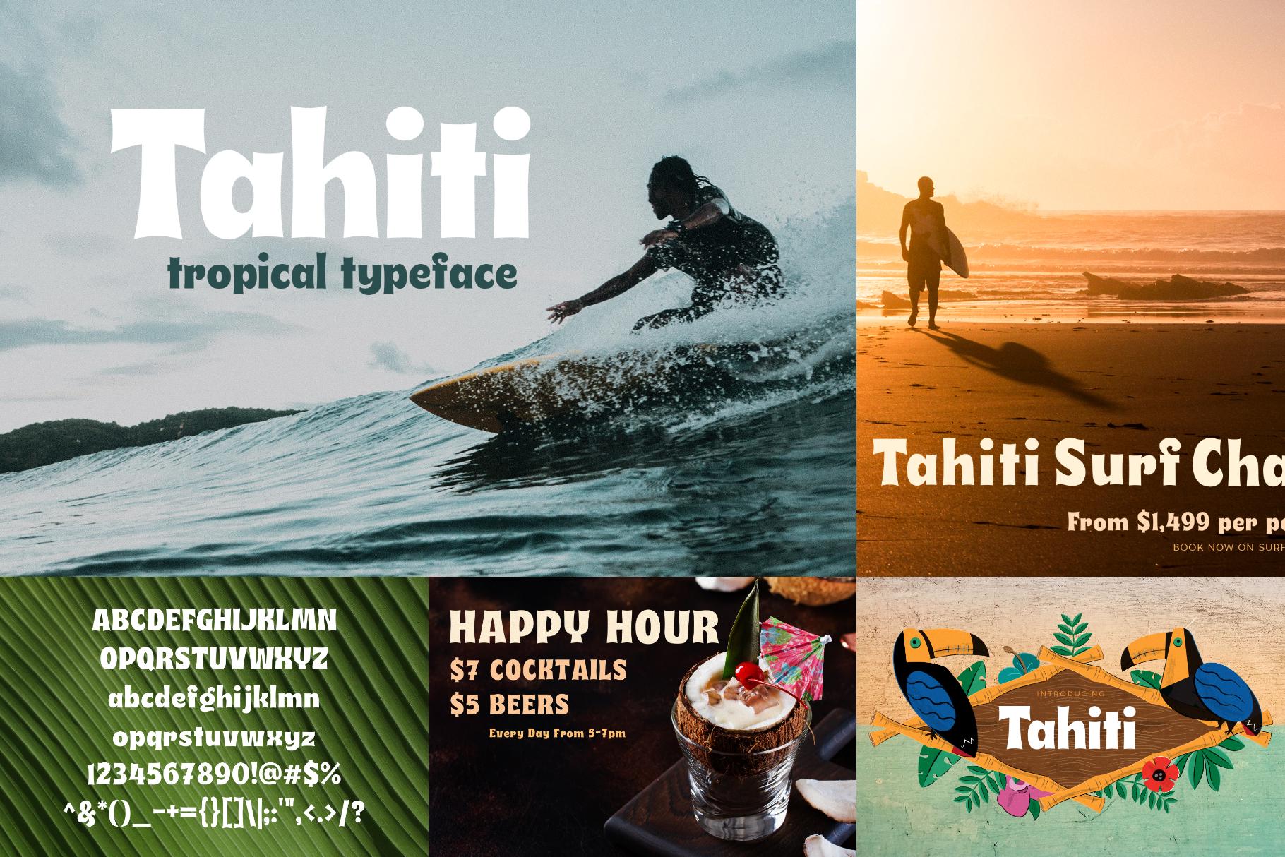 Hawaii Font Bundle – 71 Tropical Fonts for Aloha Summer Designs ...
