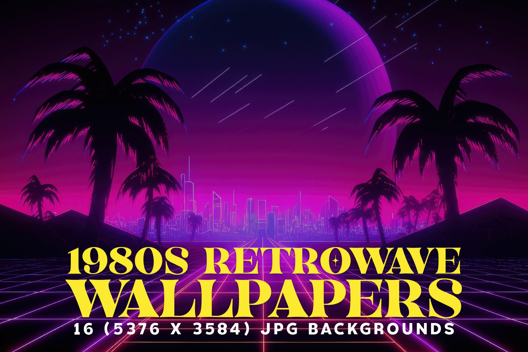 16 Retrowave Wallpapers in 6K Resolution | Synthwave Art, 1980s Art ...