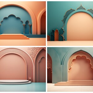 16 Arabic Podium Backdrop Backgrounds for High-end Product ...