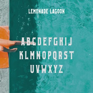 Lemonade Lagoon Font: Vintage Charm & Modern Clarity. Perfect for Logos ...